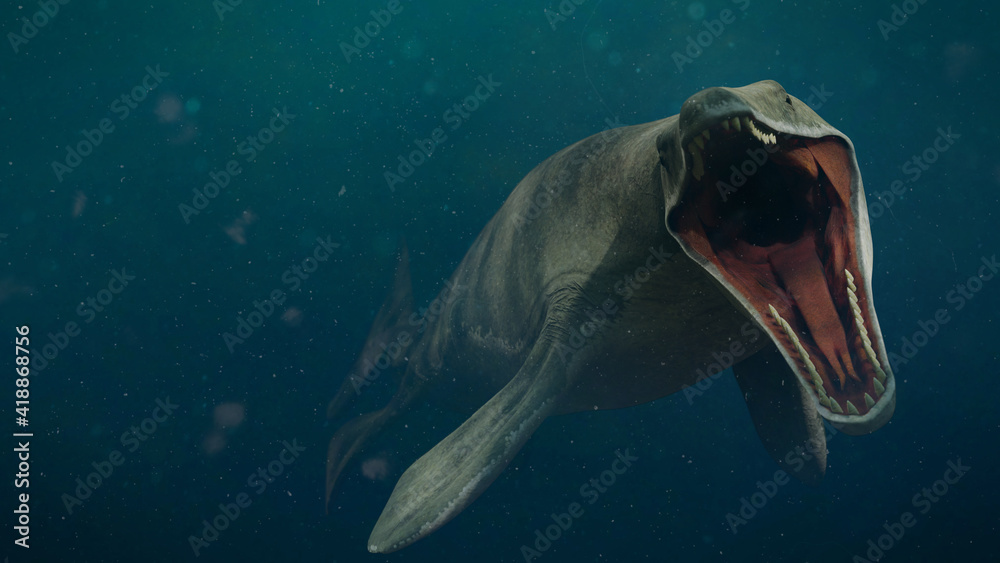 Mosasaurus, oceanic lizard, extinct Mosasaur between 70 and 66 million ...