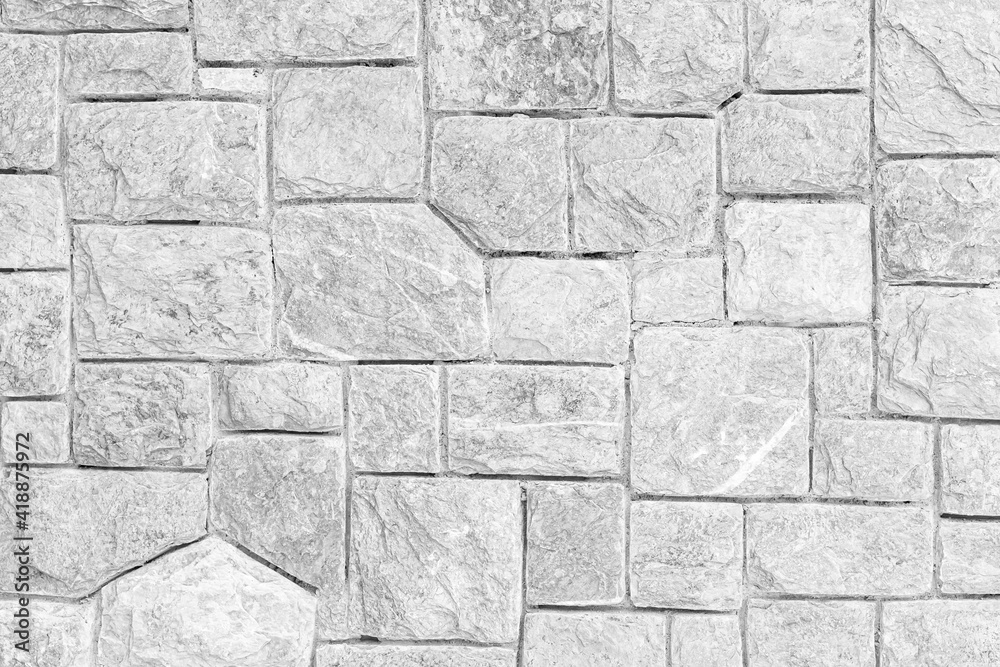 Vintage white granite block wall texture and background seamless Stock ...