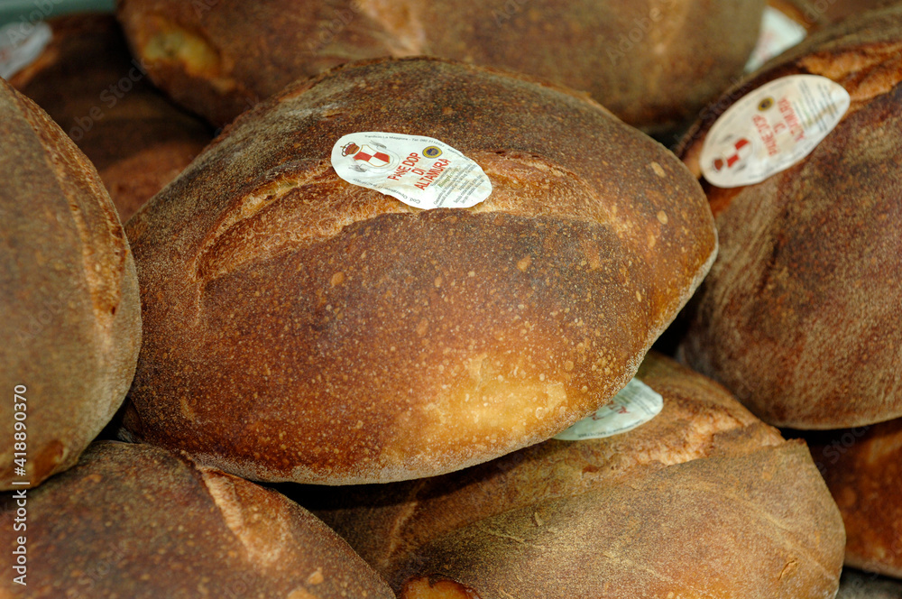 Altamura bread is a traditional bakery product from Altamura, produced ...