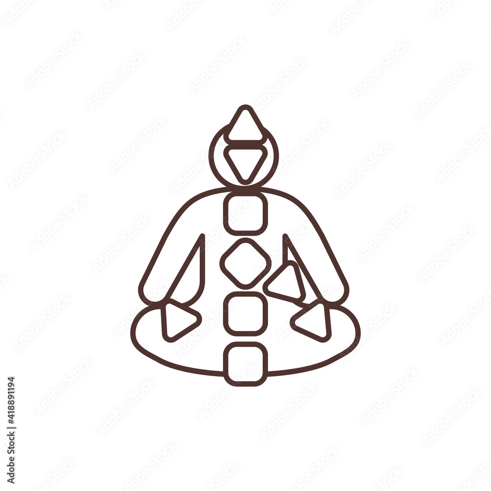 Reflector RGB color icon. Human design type. Incredibly open and ...