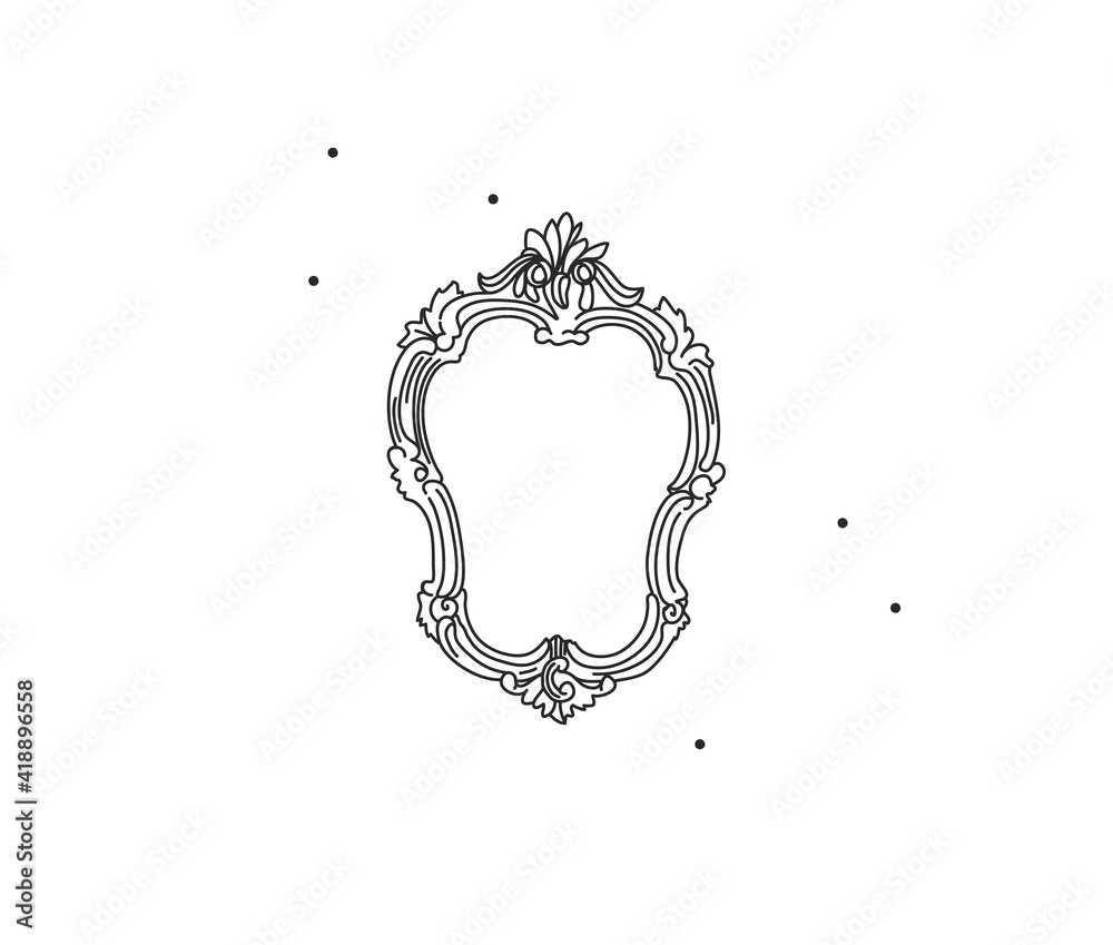 Hand drawn vector abstract stock flat graphic illustration with logo ...