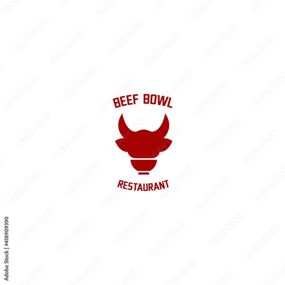 Beef | Dual meaning logo combination of food and other goods Stock ...