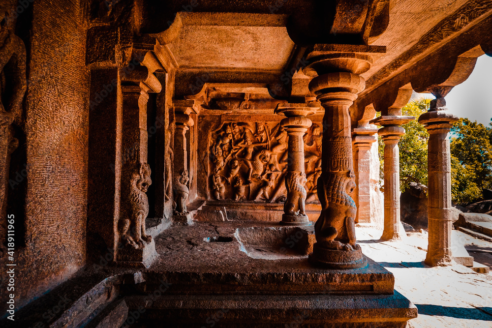 Mahishamardini Rock Cut Mandapa built by Pallavas is UNESCOs World ...
