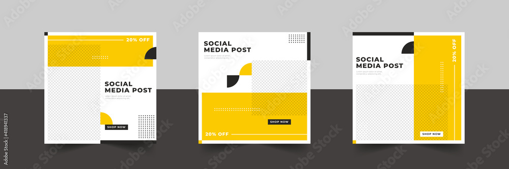 fashion social media post template Stock Vector | Adobe Stock