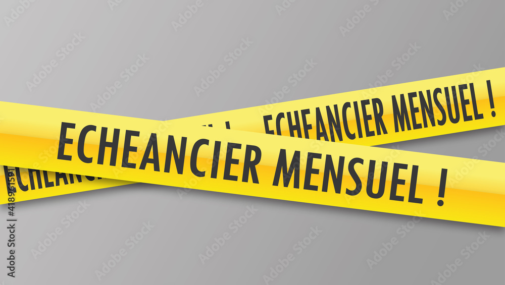 Logo échéancier mensuel. Stock Vector | Adobe Stock