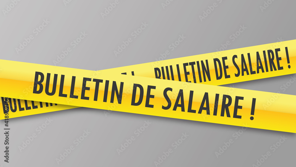 Logo bulletin de salaire. Stock Vector | Adobe Stock