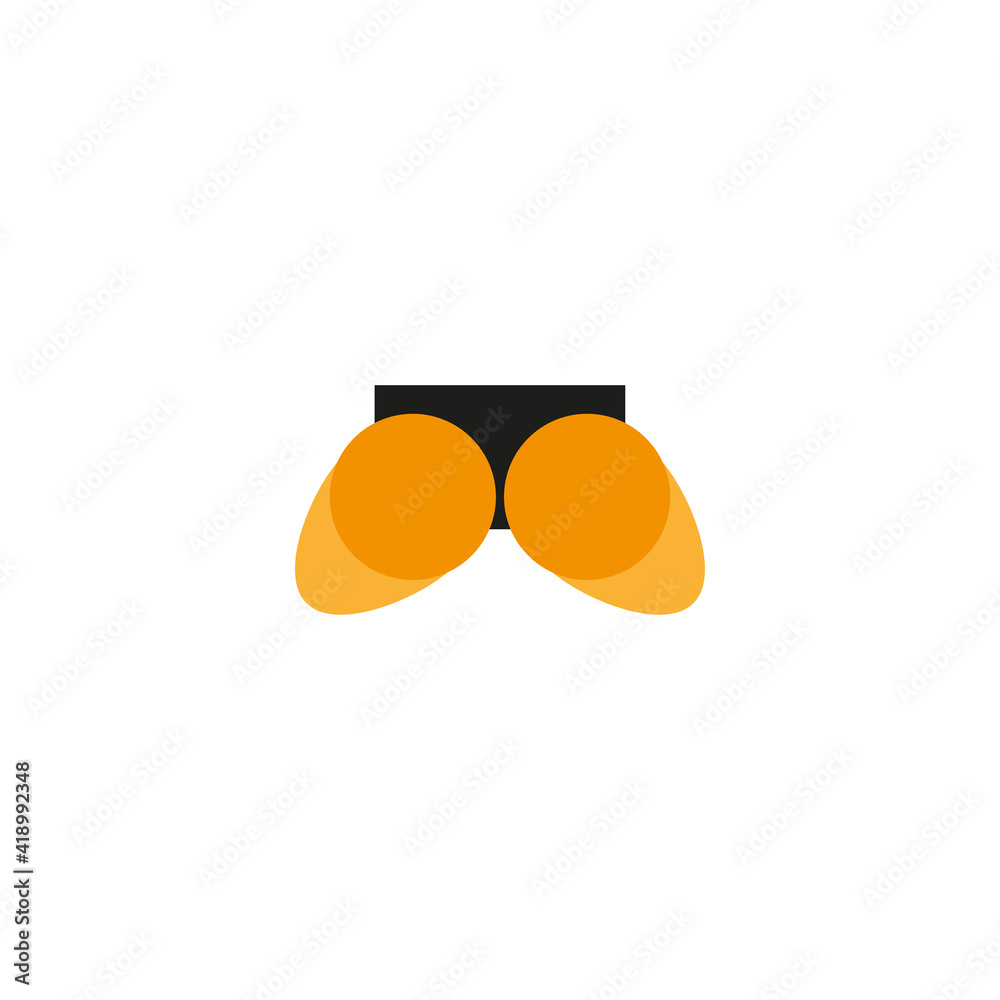 Flat twerk dance icon. Female fitness symbol. Logo design element ...