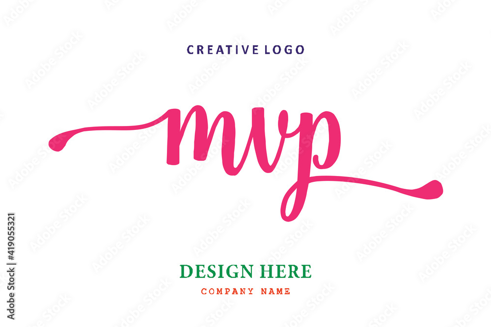 MVP lettering logo is simple, easy to understand and authoritative ...