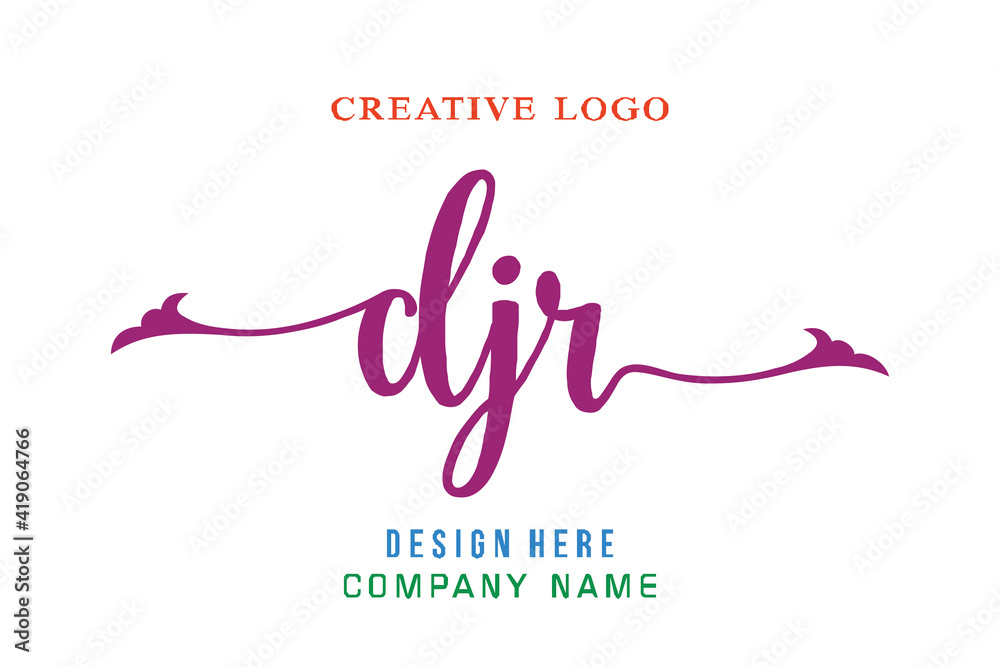 DJR lettering logo is simple, easy to understand and authoritative ...