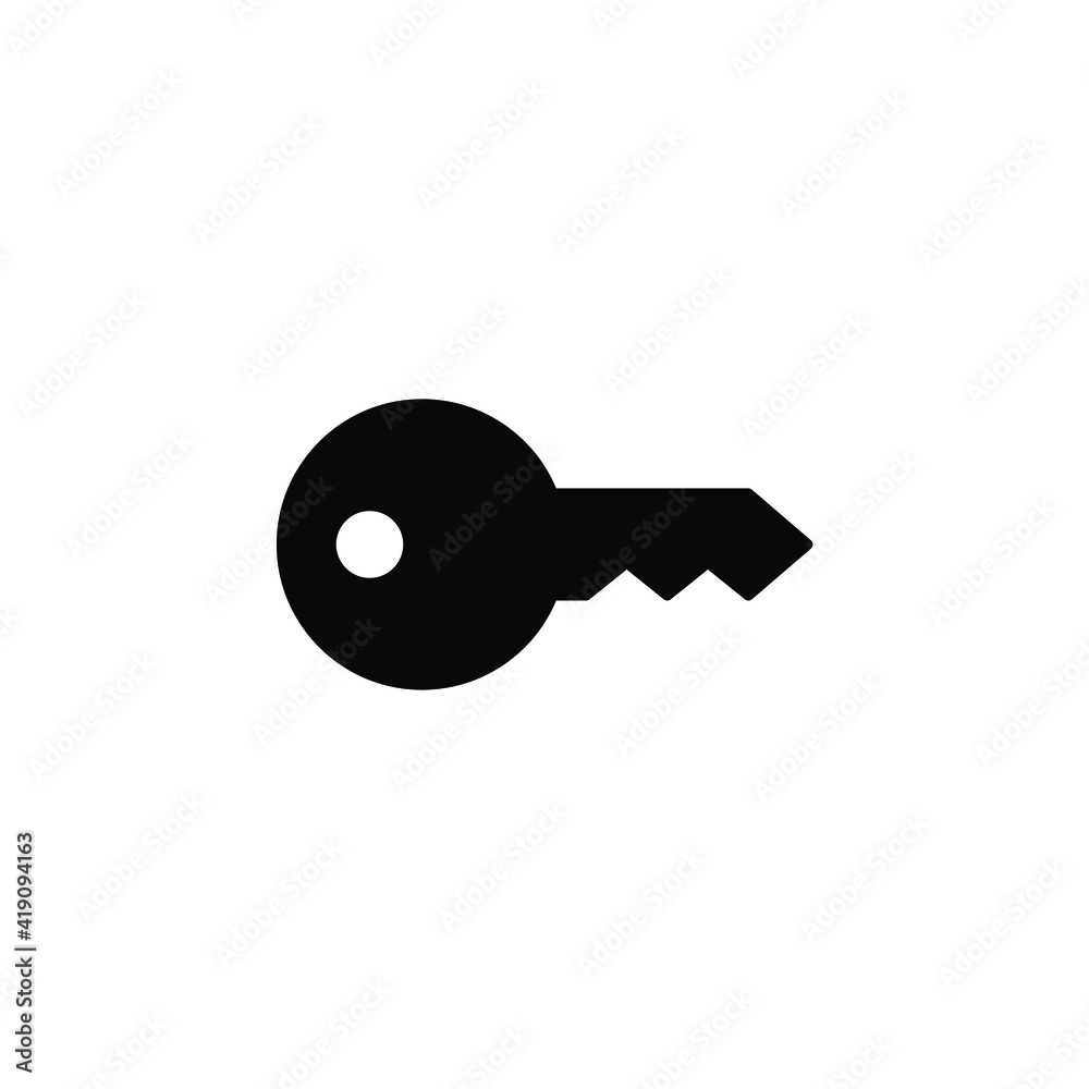 Key icon symbol. Security access logo. Simple flat shape safety sign ... Key icon symbol. Security access logo. Simple flat shape safety sign ...