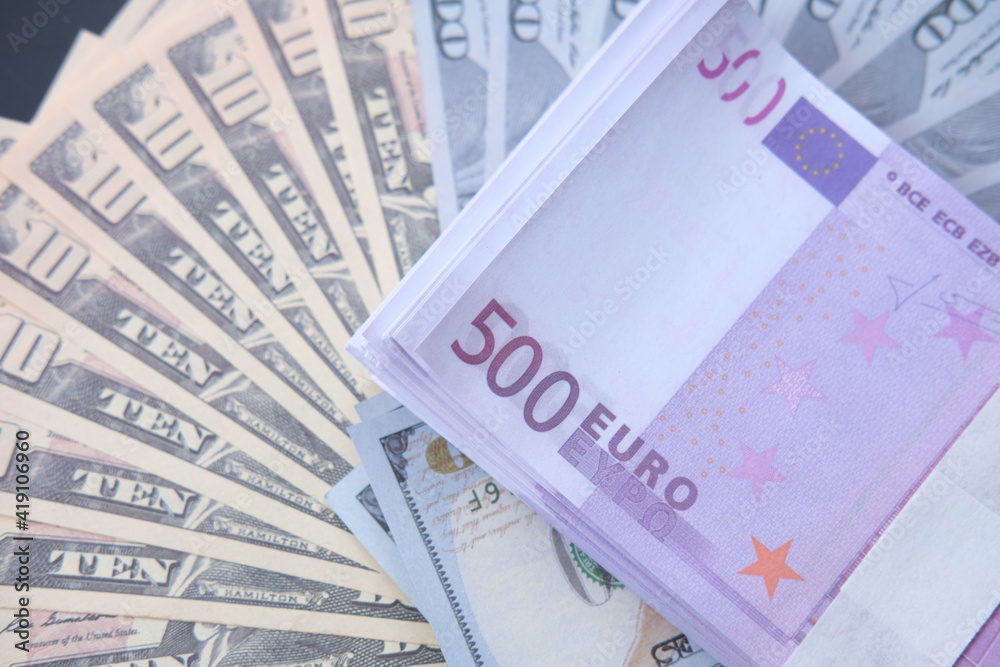 Banknote Concept of money saving on table background, Savings money and ...