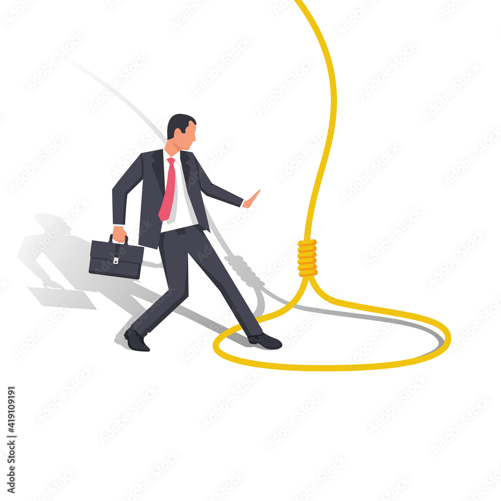 Trap concept. Business people metaphor. Vector illustration flat design ...