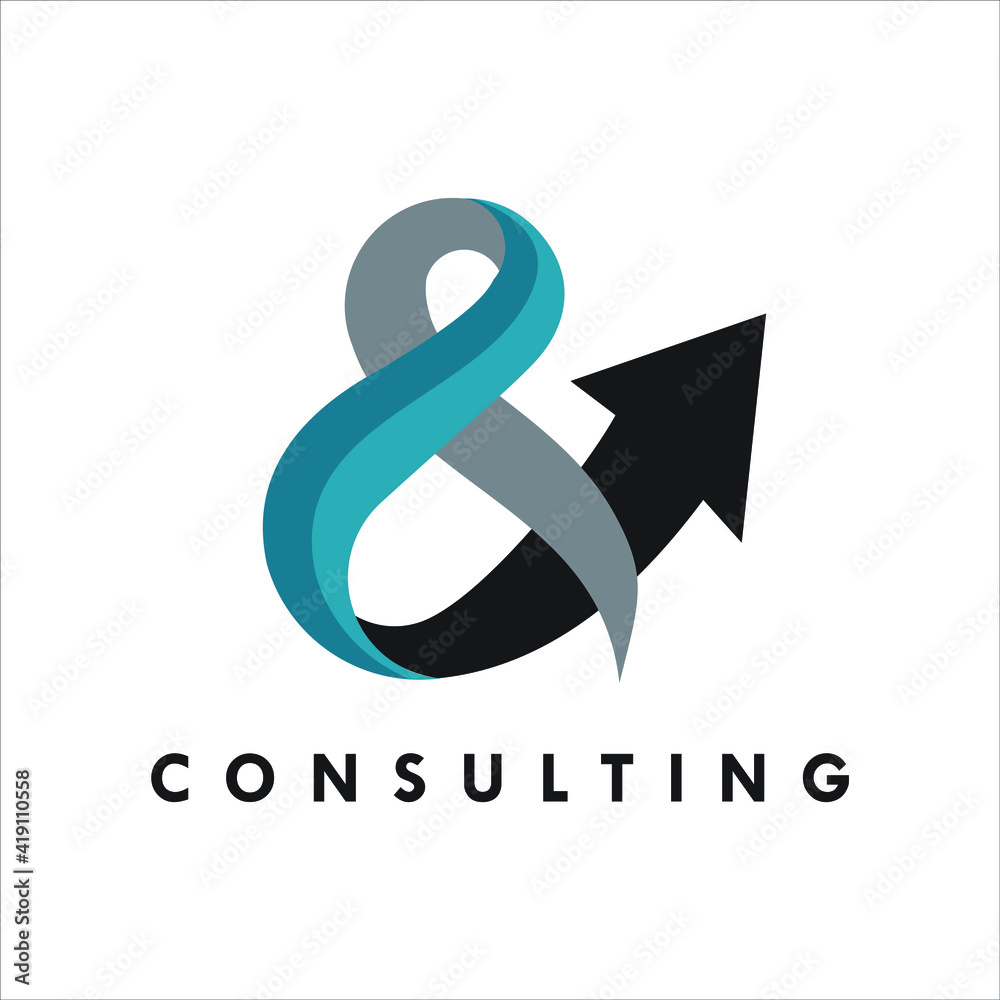 Vetor de Ampersand logo symbol consulting logo exclusive design ...
