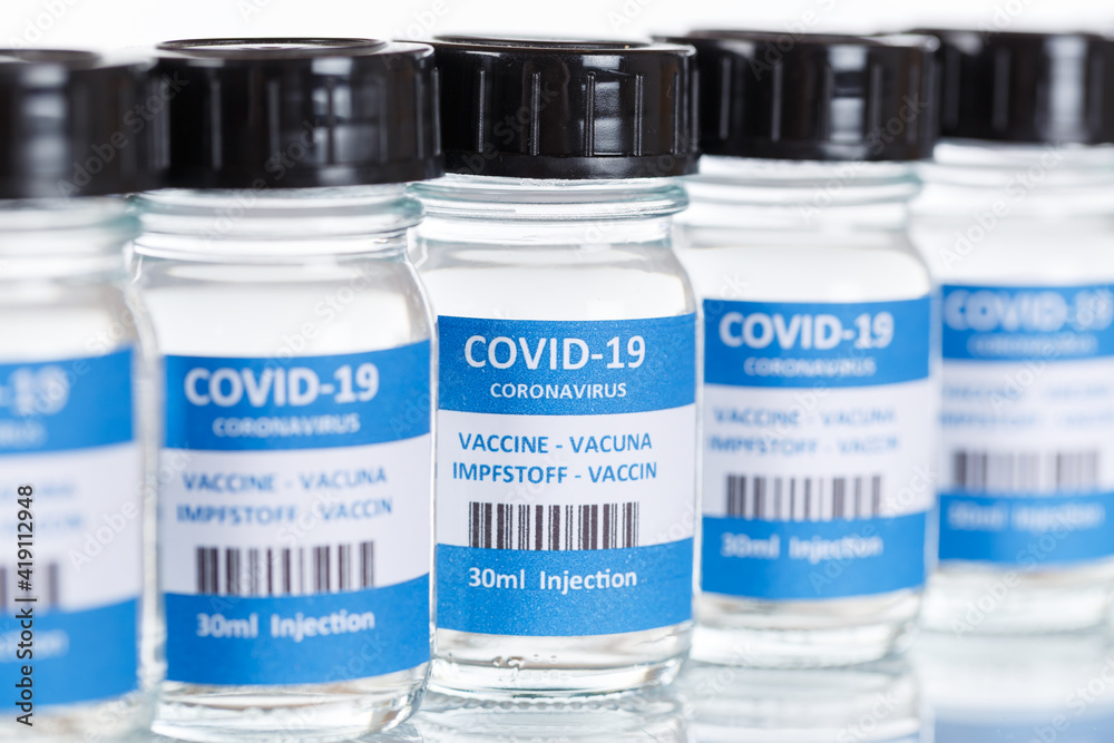 Coronavirus Vaccine bottle Corona Virus COVID-19 Covid vaccines in a ...