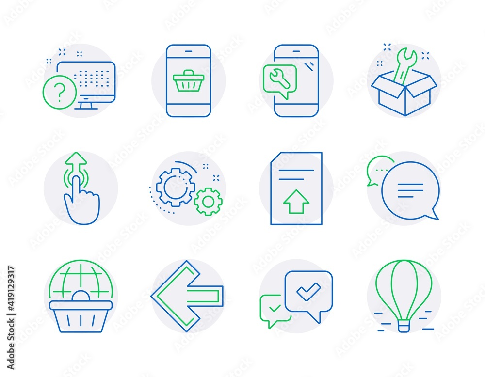 Vecteur Stock Technology icons set. Included icon as Approve, Phone ...