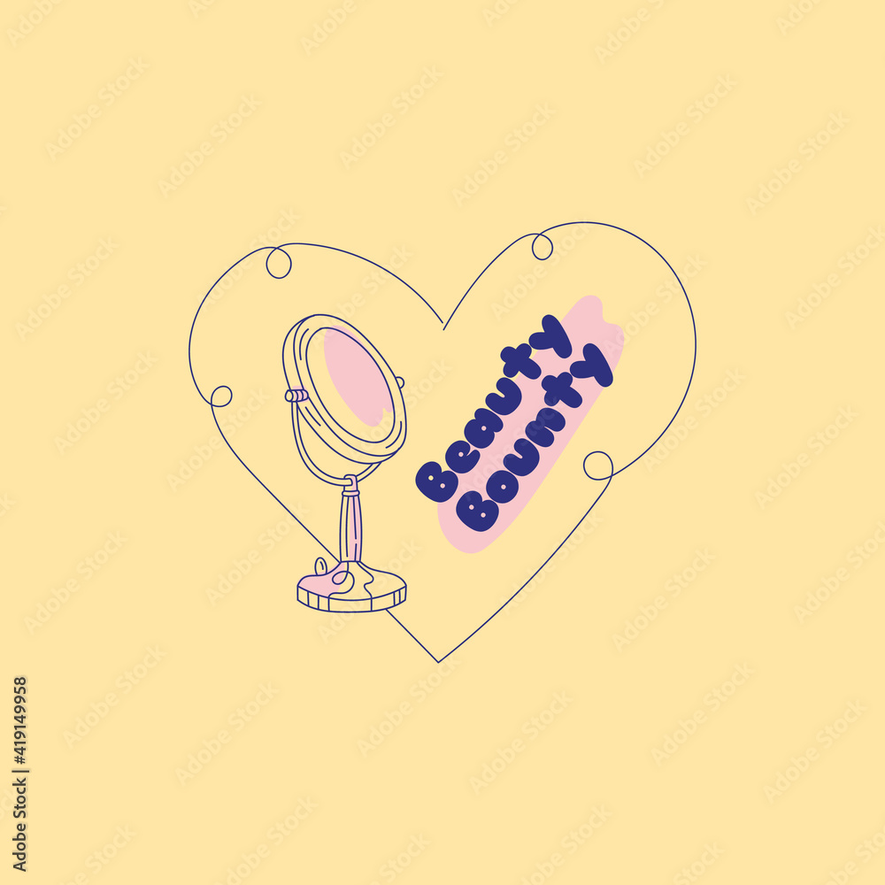 Vector beauty logo template. For business in the industry of beauty ...