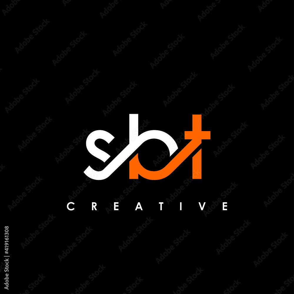 SBT Letter Initial Logo Design Template Vector Illustration Stock ...