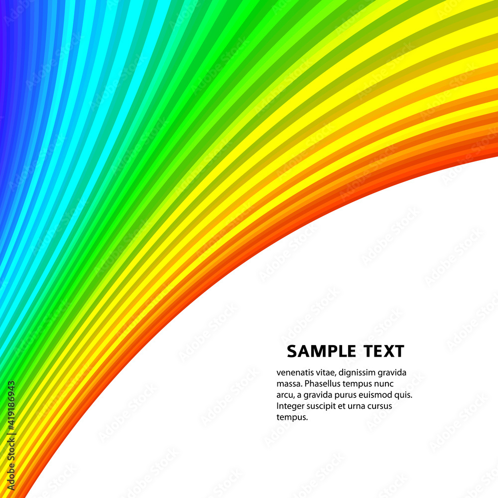 Design element rainbow gradient stripes transition of different ...