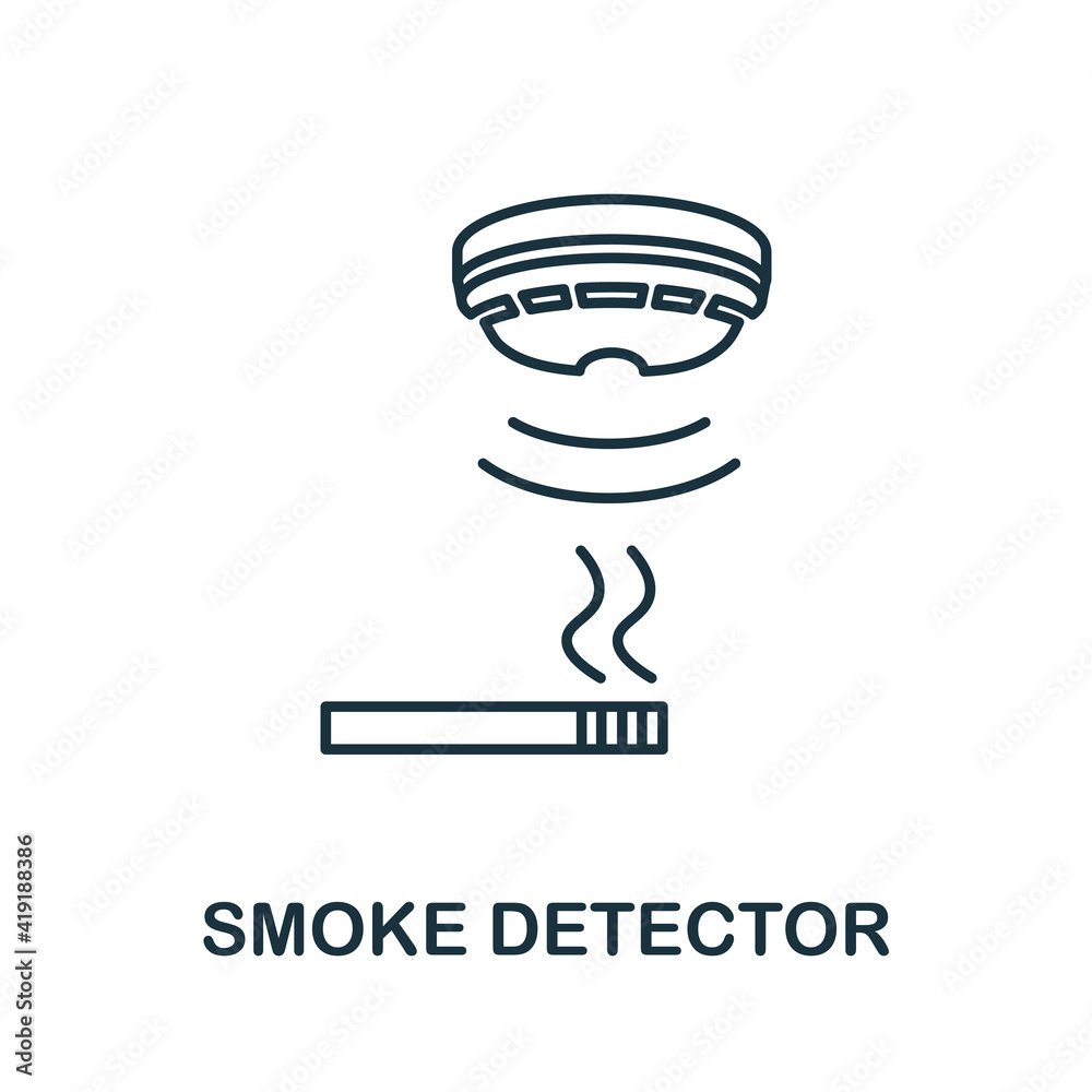 Smoke Detector icon. Simple element from sensors icons collection ...