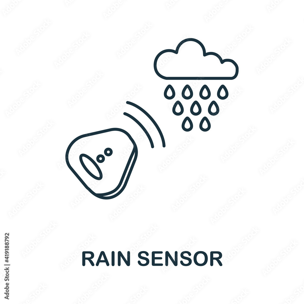 Rain Sensor icon. Simple element from sensors icons collection ... Rain Sensor icon. Simple element from sensors icons collection ...