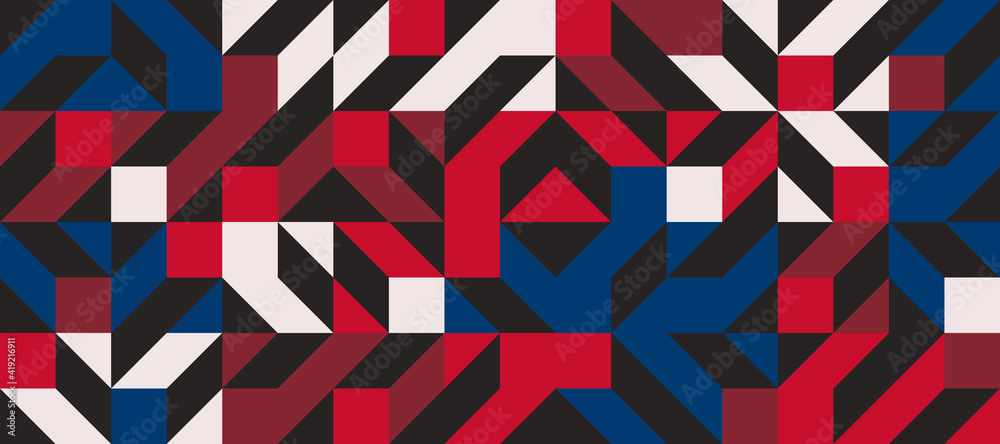 Colorful Geometric Vector Pattern Design Stock Vector | Adobe Stock