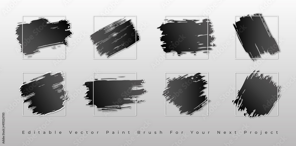Editable Vector Paint Brush Template For your next creative project ...