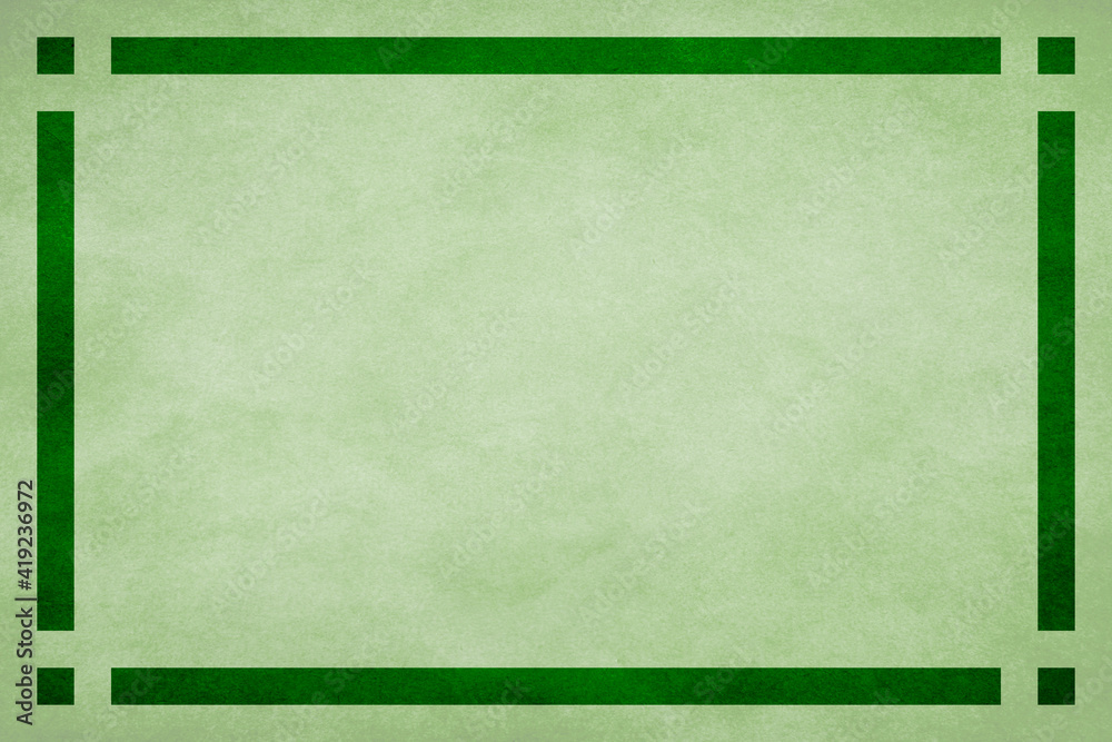 Mint green textured parchment paper background with green geometric ...