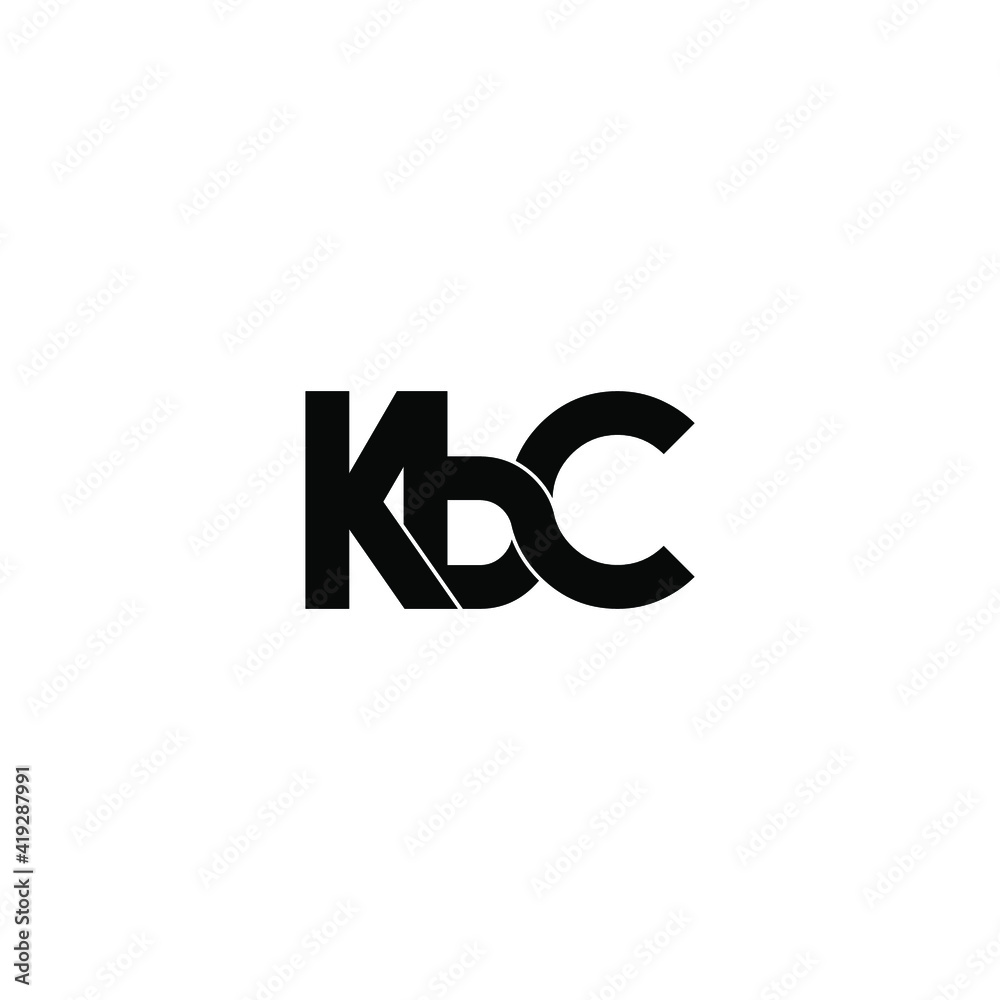 kbc letter original monogram logo design Stock Vector | Adobe Stock