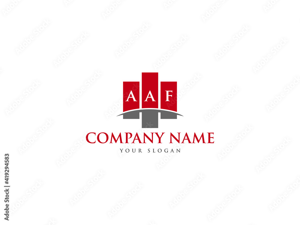 Letter AAF Logo Icon Design For Kind Of Use Stock Vector | Adobe Stock