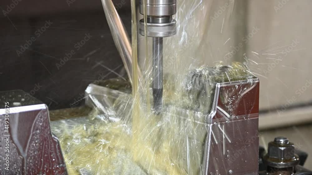 The CNC milling machine cutting the tire mold part by solid ball ...