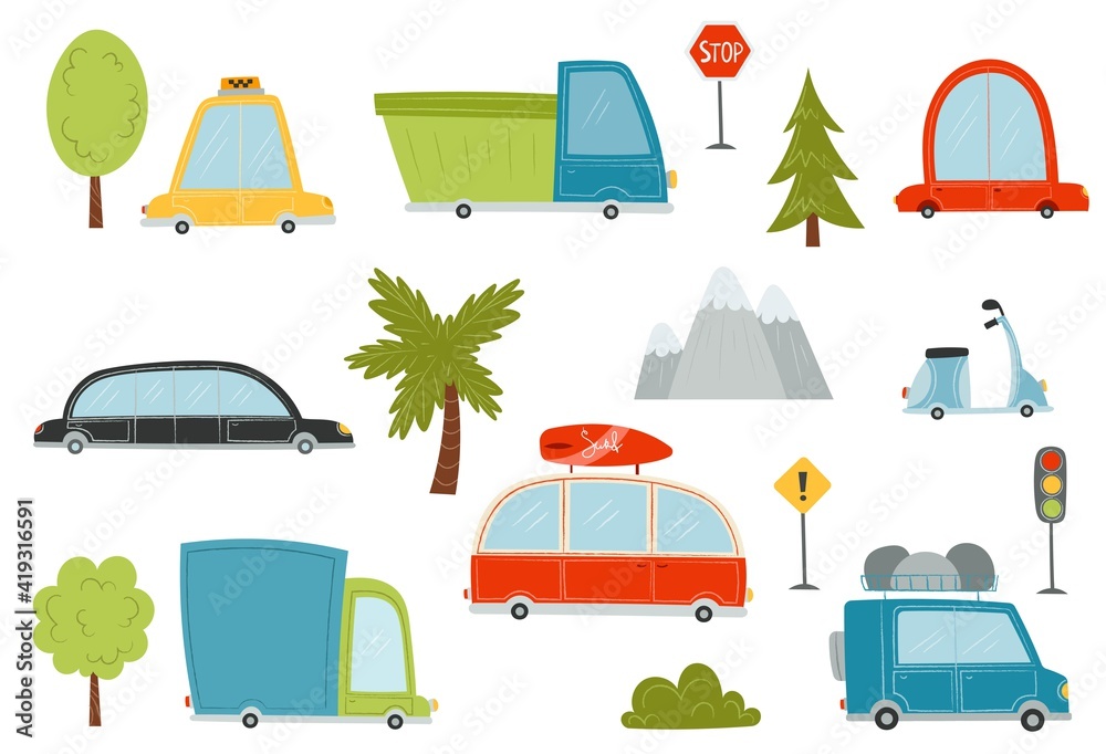 Road Trip Clip Art Car