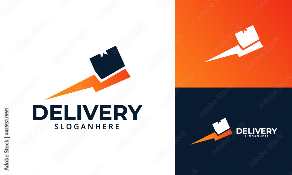 Fast Delivery Logo designs Template. Illustration vector graphic of ...