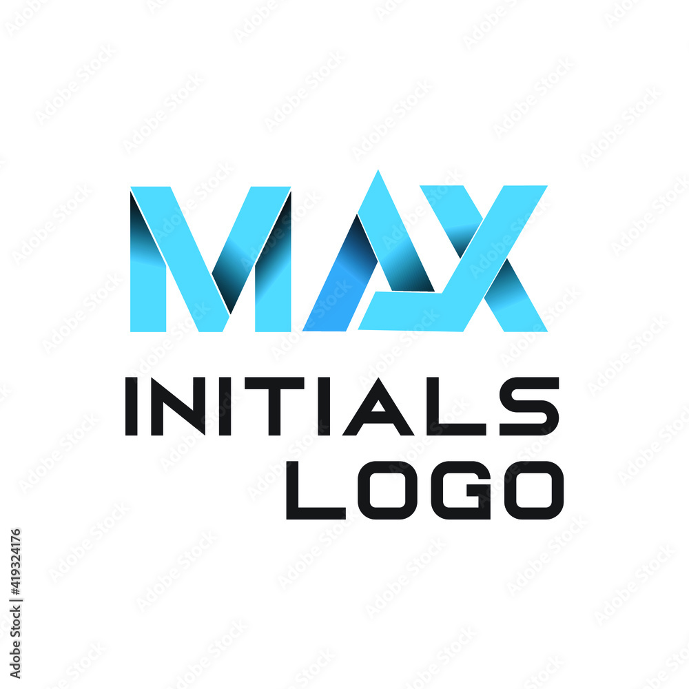 Max Initials logo exclusive design inspiration Stock Vector | Adobe Stock