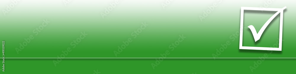 Breiter Hintergrund oder Banner mit einem grünen Farbverlauf und dem ...