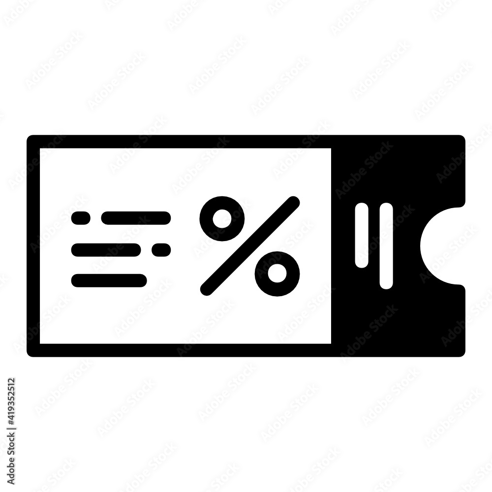 Mail Stamp Ticket Concept Vector Glyph Icon Design, postal service ...