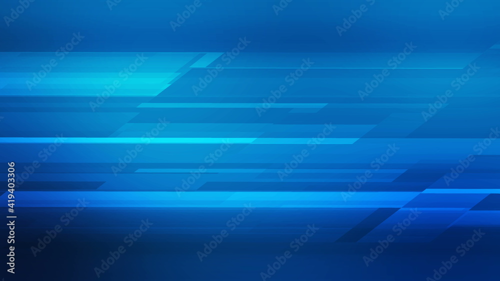 Bright blue abstract hi-tech geometric motion design. Seamless looping ...