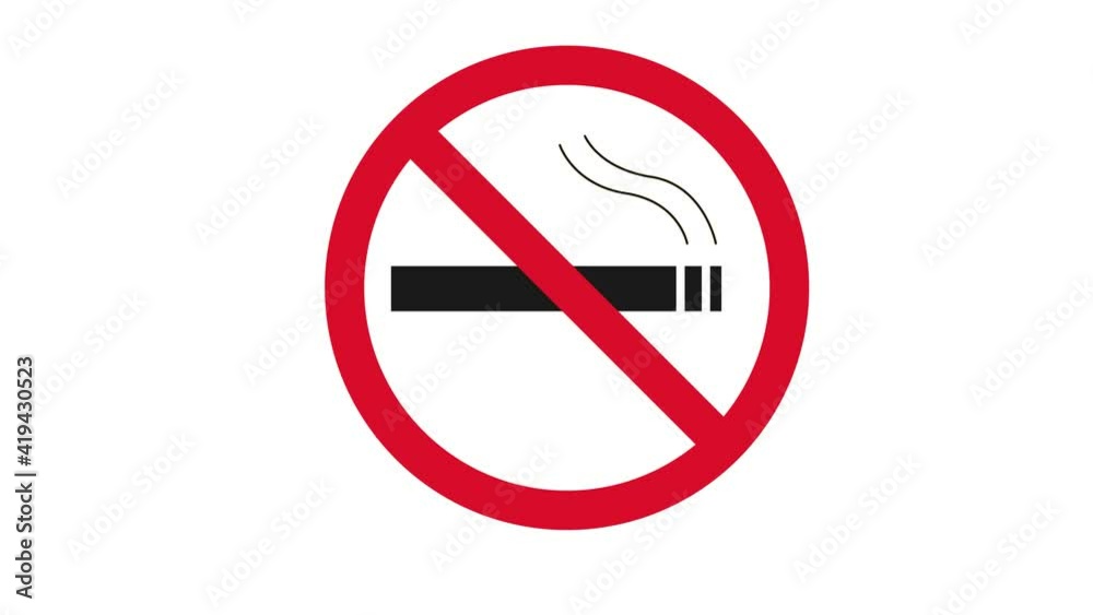 Do Not Smoke Animation No Smoking Symbol Cigarette In Red Circle do-not-smoke-animation-no-smoking-symbol-cigarette-in-red-circle