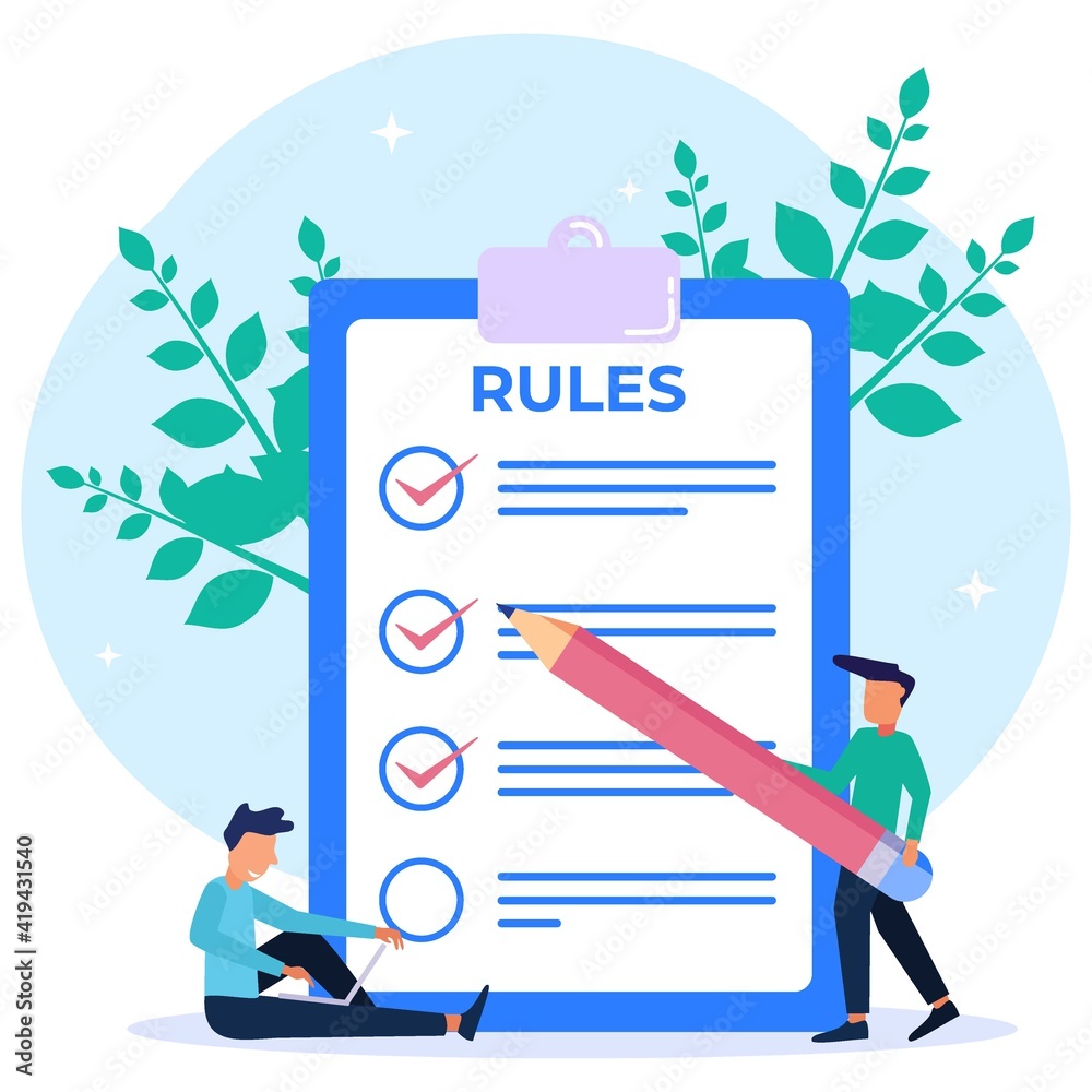 Cartoon List Of Rules