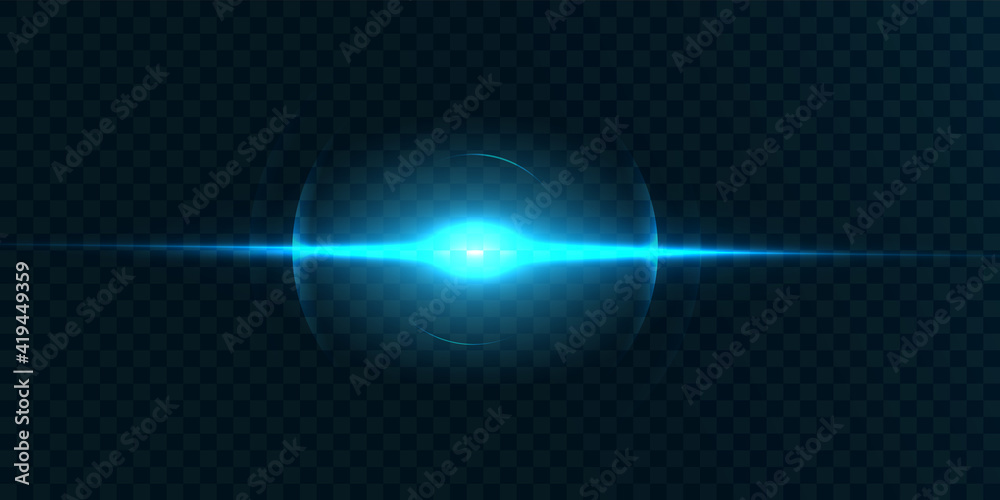 Illustration of Vector Lens Flare Effect. Transparent Vector Glow Lens ...