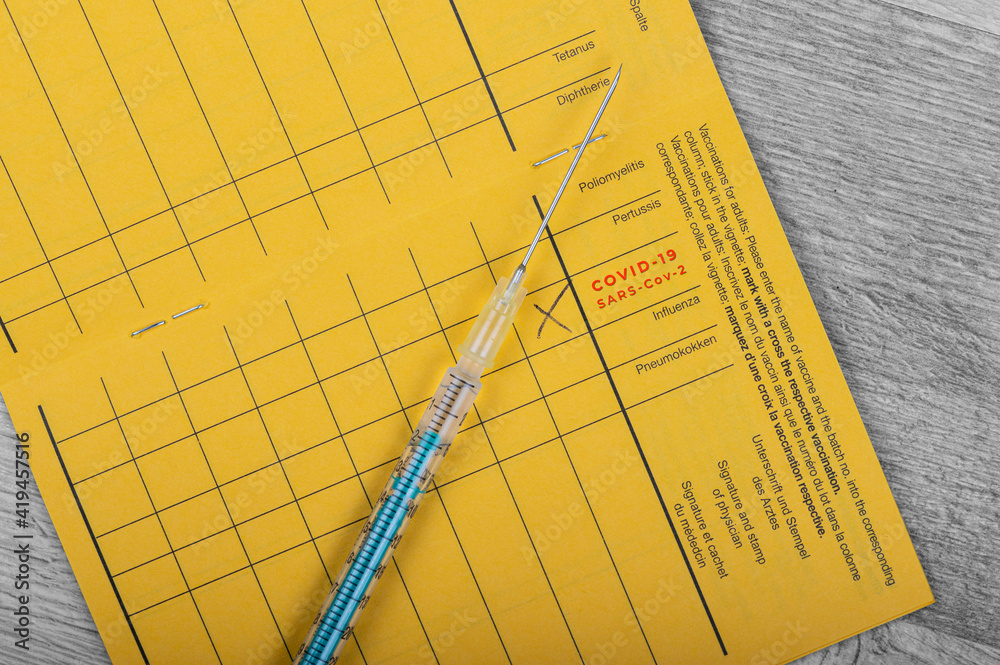 impfplan impfbuch vaccine Stock Photo | Adobe Stock