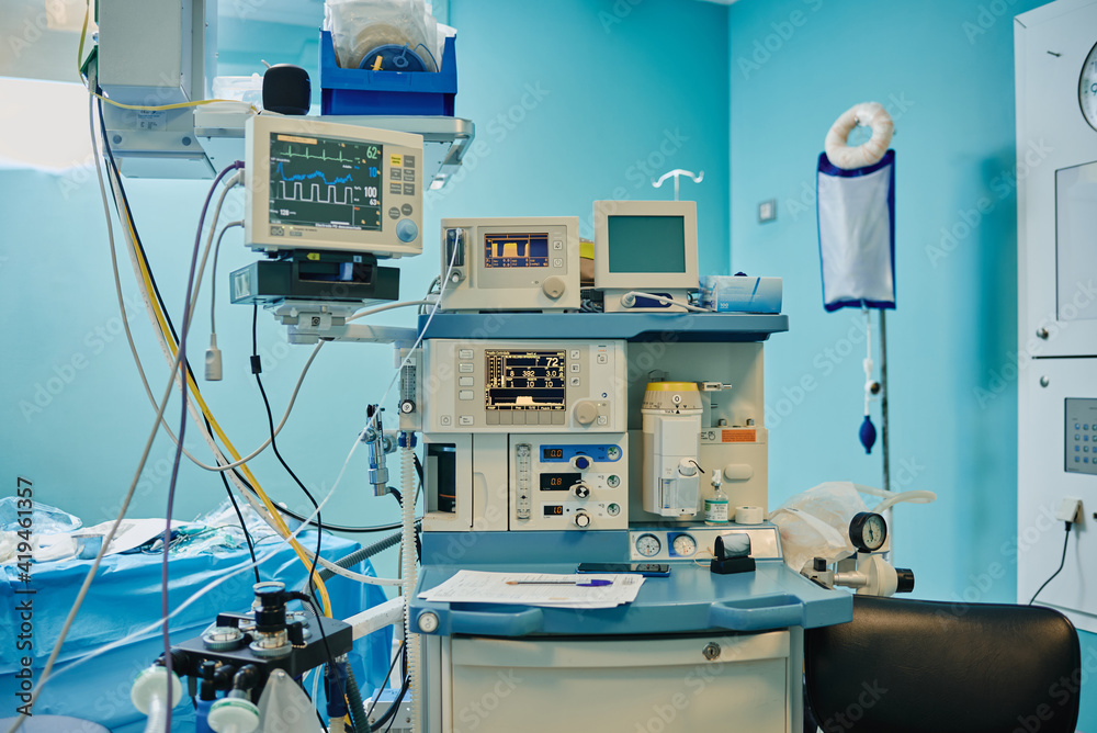 Cardiac event monitor and various modern medical devices in operating ...