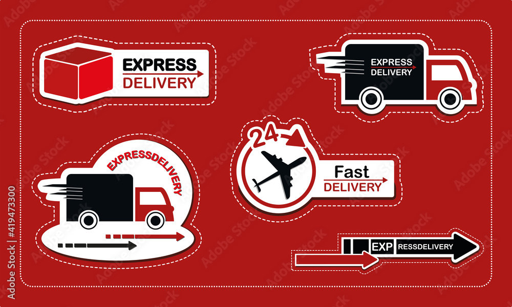 Express Mail Stickers