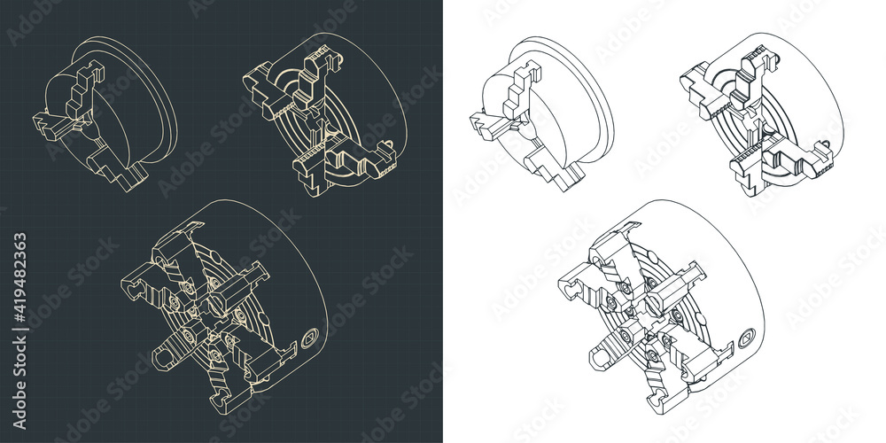 Lathe Chuck Drawing