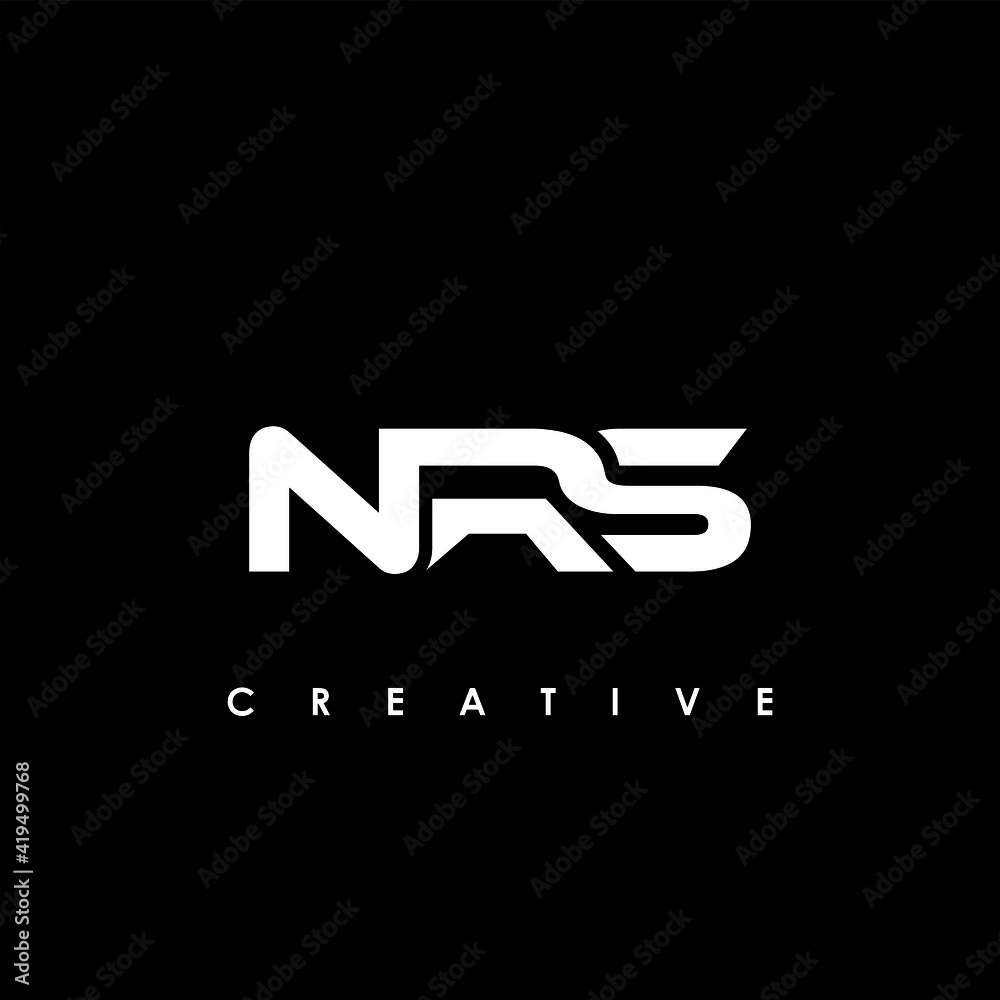 NRS Letter Initial Logo Design Template Vector Illustration Stock ...