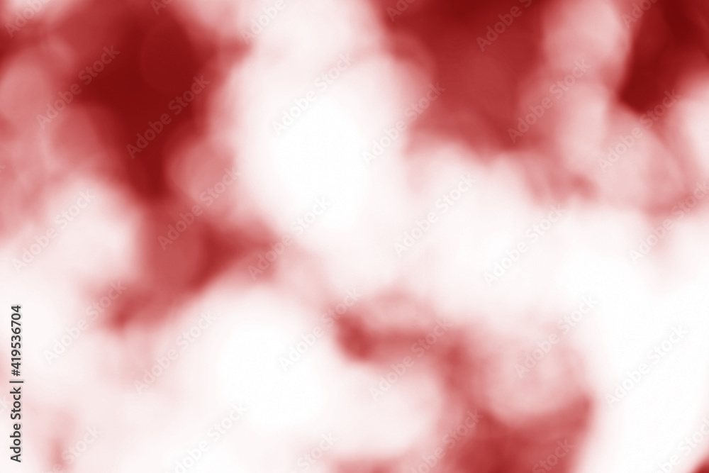 Abstract blurred soft sparkling ruby red and white background for ...