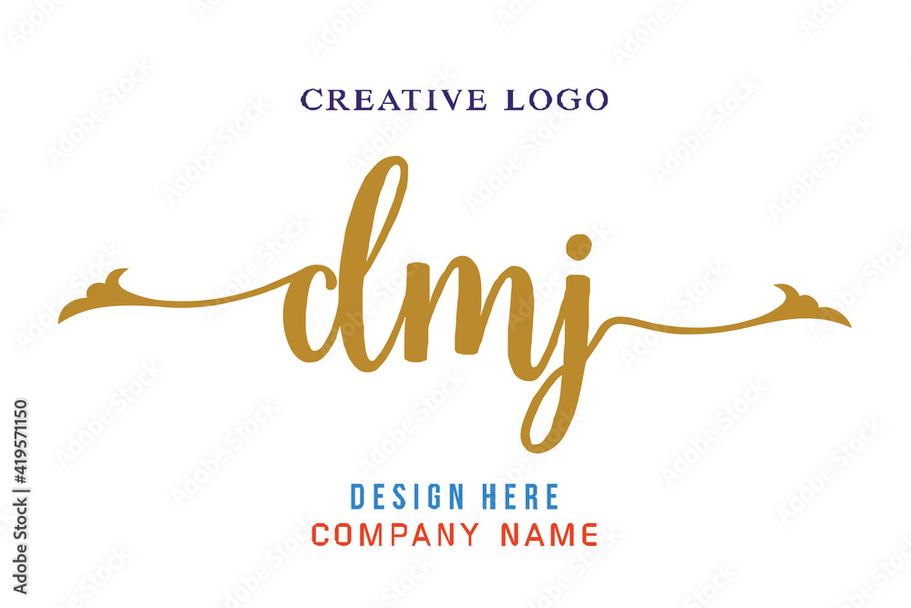 DMJ lettering logo is simple, easy to understand and authoritative ...