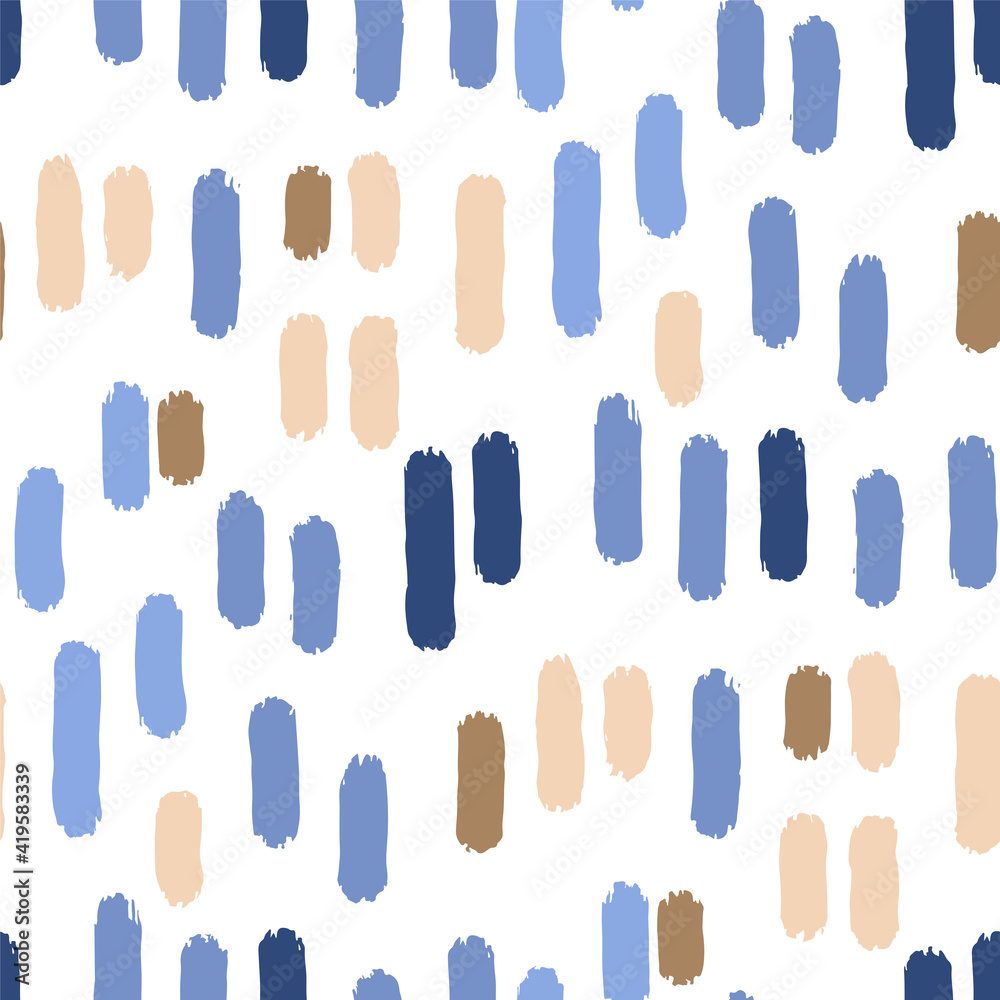 Abstract seamless pattern of brush strokes in the soft color palette ...