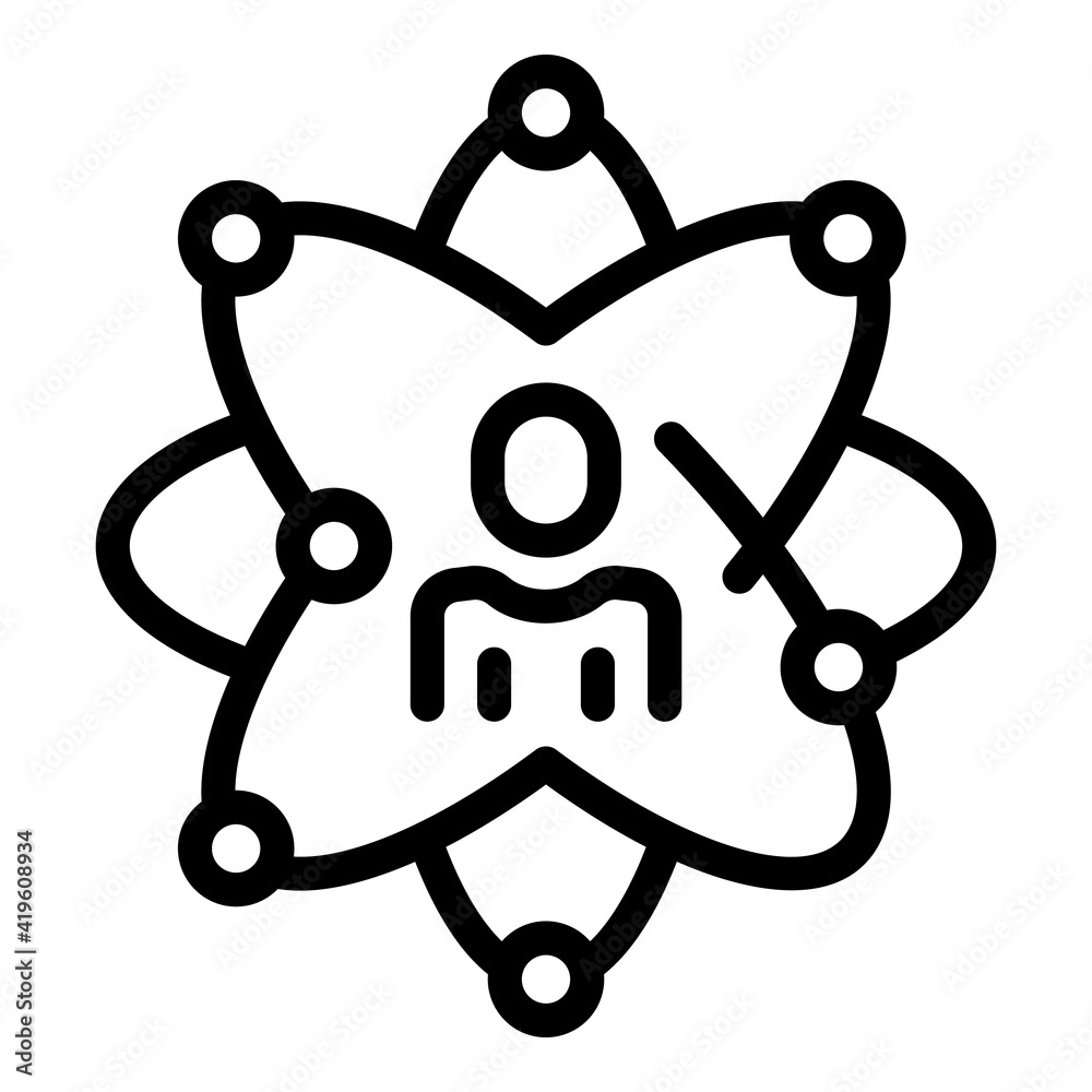 Career profile icon. Outline career profile vector icon for web design ...