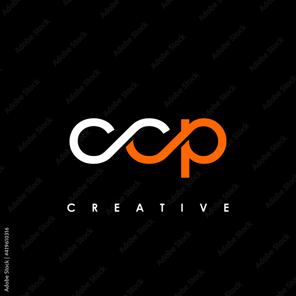 CCP Letter Initial Logo Design Template Vector Illustration Stock ...