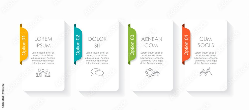 Infographic design template with place for your data. Vector ...